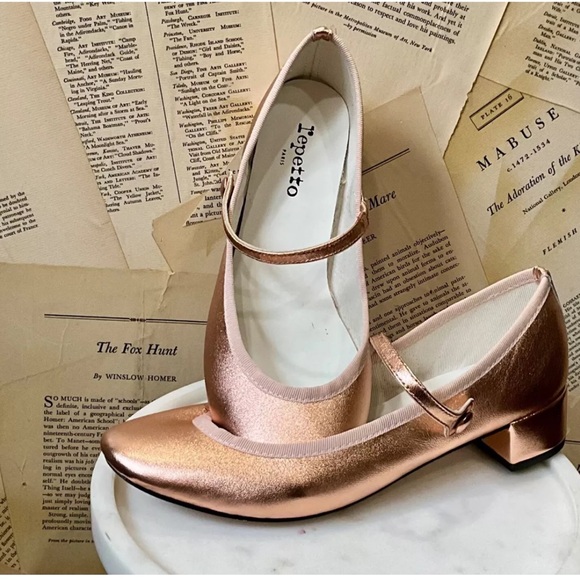 Repetto | Shoes | Anthropologie Repetto Mary Jane Ballet Heels Rose ...
